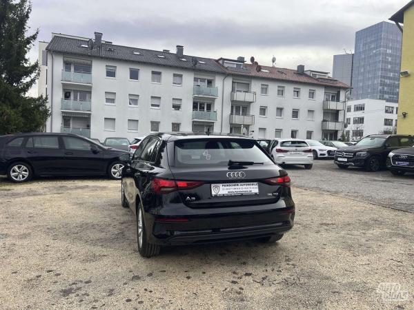 Black Audi A3 2021 in Kaunas, with an engine capacity of 2.00 L and mileage of 55 thousand km for 25677 €, photo 7 on AUTOMOTO.COM.LV