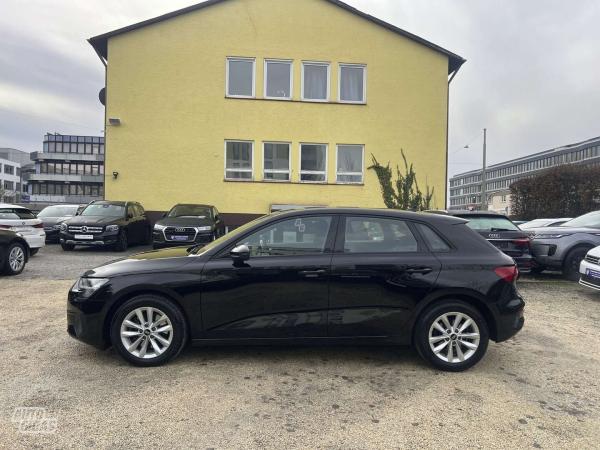 Black Audi A3 2021 in Kaunas, with an engine capacity of 2.00 L and mileage of 55 thousand km for 25677 €, photo 8 on AUTOMOTO.COM.LV