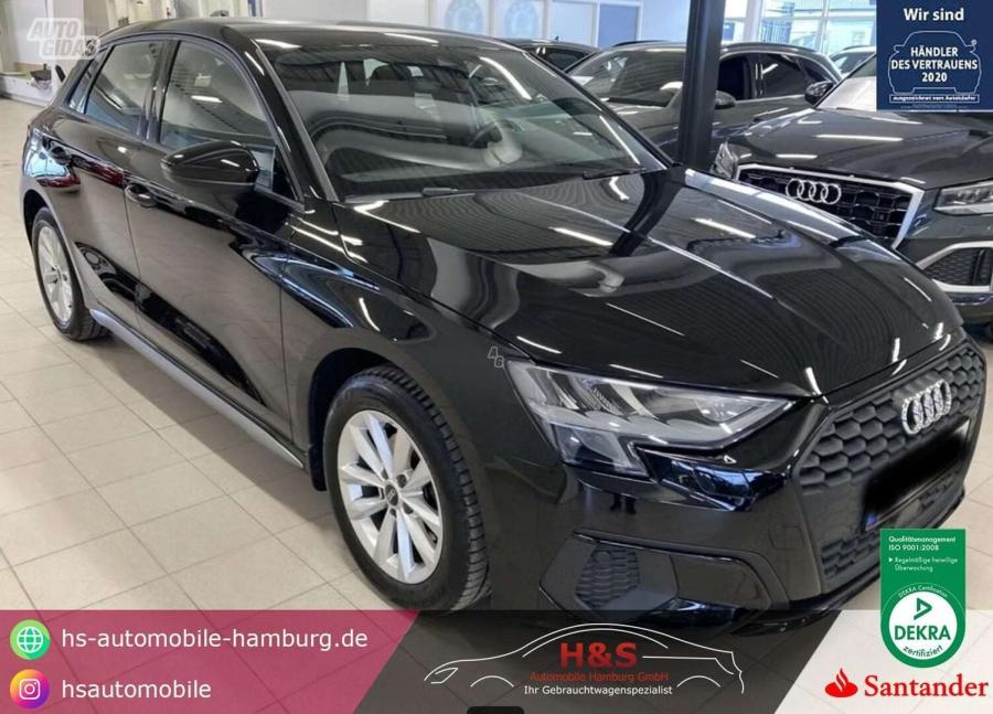 Melns Audi A3 2022 Kauņa, ar dzinēja tilpumu 1.50 L un nobraukumu 36 tūkst. km par 25260 €, foto 1 vietnē AUTOMOTO.COM.LV