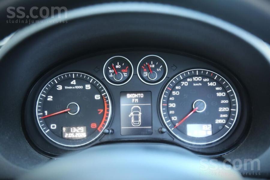 Blue Audi A3 2008 in Riga, with an engine capacity of 1.80 L and mileage of 211 thousand km for 5495 €, photo 8 on AUTOMOTO.COM.LV