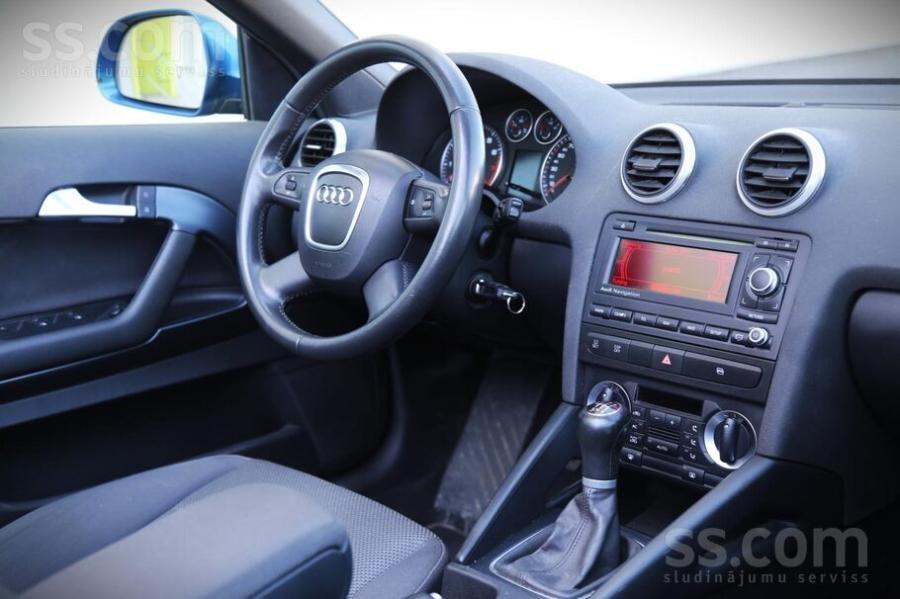 Blue Audi A3 2008 in Riga, with an engine capacity of 1.80 L and mileage of 211 thousand km for 5495 €, photo 12 on AUTOMOTO.COM.LV