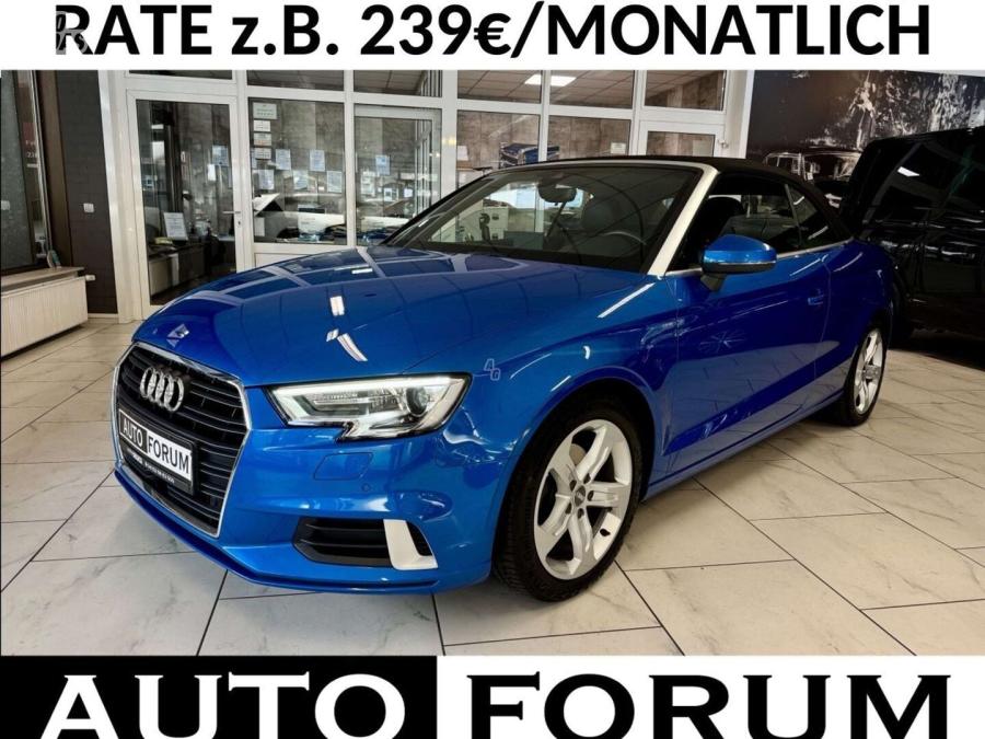 Blue Audi A3 2018 in Kaunas, with an engine capacity of 1.50 L and mileage of 95 thousand km for 23783 €, photo 1 on AUTOMOTO.COM.LV