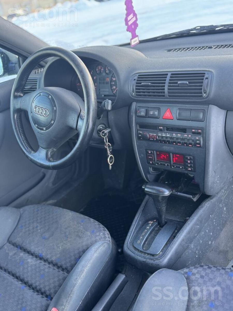 Blue Audi A3 1997 in Liepaja, with an engine capacity of 1.60 L and mileage of 373 thousand km for 750 €, photo 6 on AUTOMOTO.COM.LV