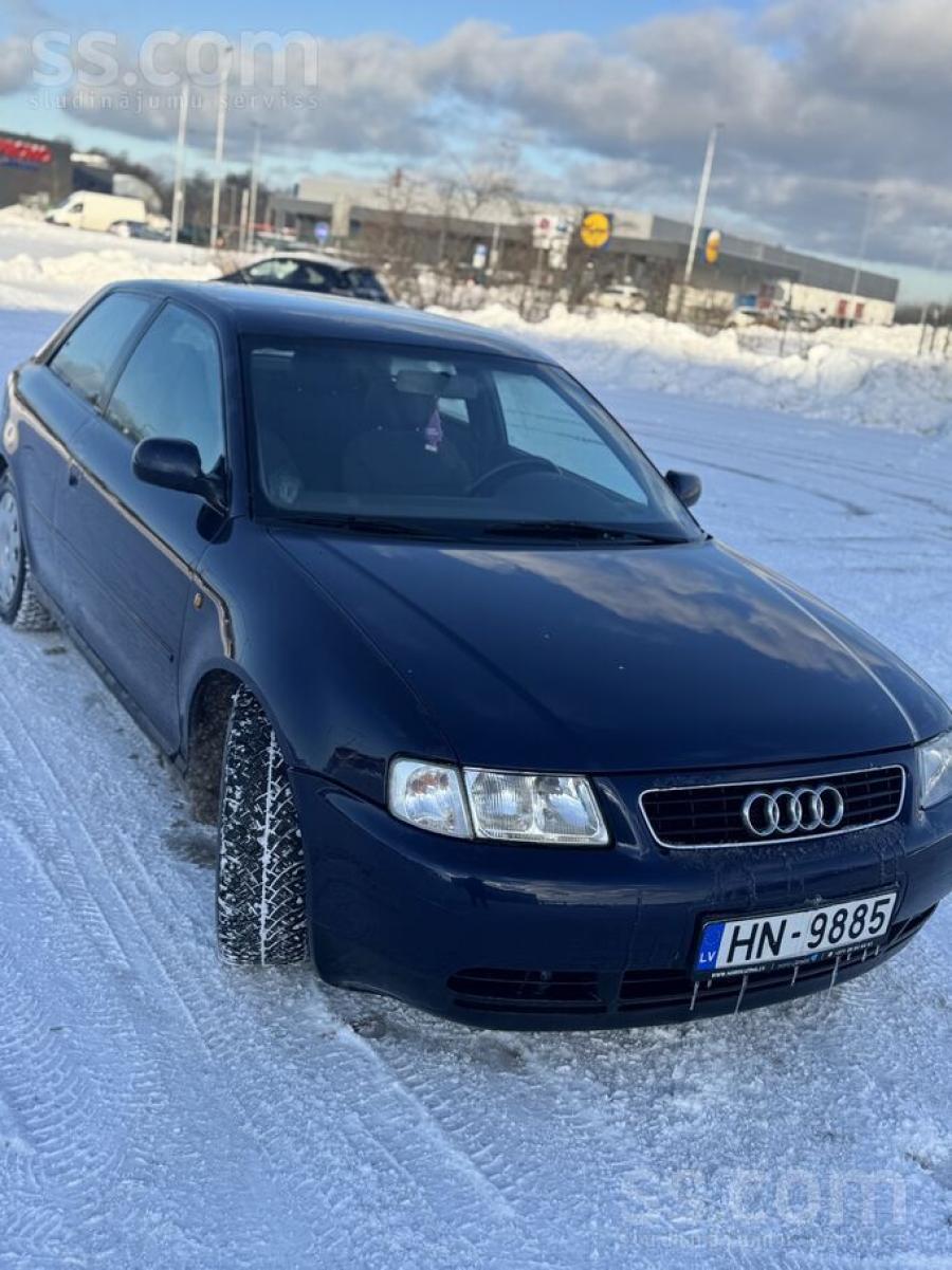 Blue Audi A3 1997 in Liepaja, with an engine capacity of 1.60 L and mileage of 373 thousand km for 750 €, photo 10 on AUTOMOTO.COM.LV