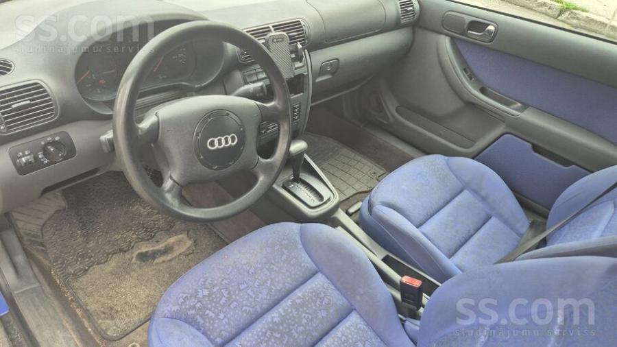 Blue Audi A3 1998 in Riga, with an engine capacity of 1.90 L and mileage of 349 thousand km for 500 €, photo 6 on AUTOMOTO.COM.LV