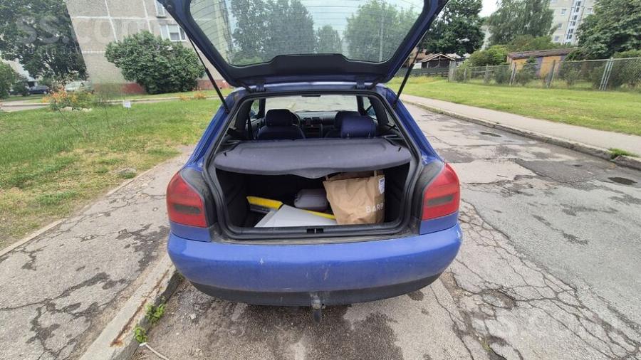 Blue Audi A3 1998 in Riga, with an engine capacity of 1.90 L and mileage of 349 thousand km for 500 €, photo 8 on AUTOMOTO.COM.LV