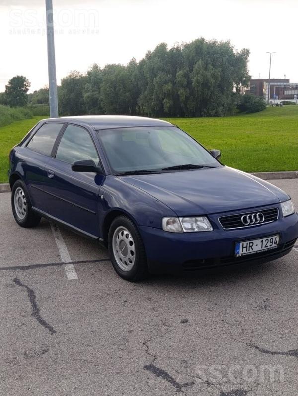 Blue Audi A3 1998 in Riga, with an engine capacity of 1.90 L and mileage of 322 thousand km for 1300 €, photo 1 on AUTOMOTO.COM.LV