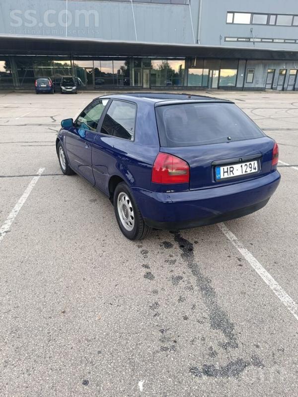 Blue Audi A3 1998 in Riga, with an engine capacity of 1.90 L and mileage of 322 thousand km for 1300 €, photo 2 on AUTOMOTO.COM.LV