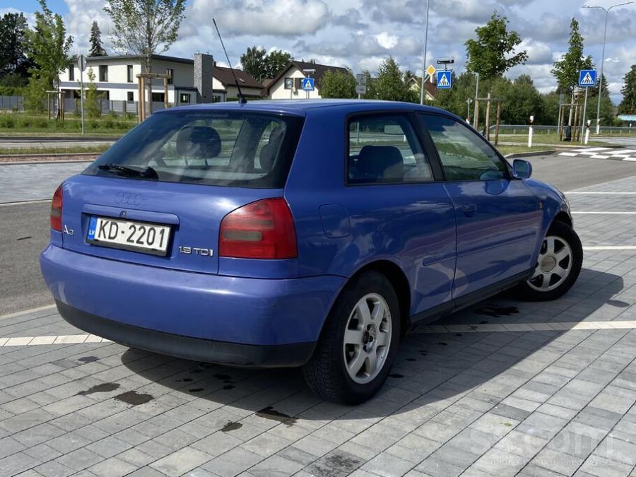 Blue Audi A3 1999 in Jelgava, with an engine capacity of 1.90 L and mileage of 0 thousand km for 900 €, photo 4 on AUTOMOTO.COM.LV