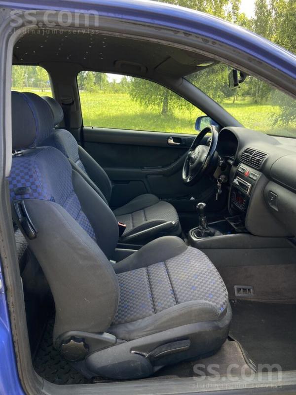 Blue Audi A3 1999 in Jelgava, with an engine capacity of 1.90 L and mileage of 0 thousand km for 900 €, photo 9 on AUTOMOTO.COM.LV