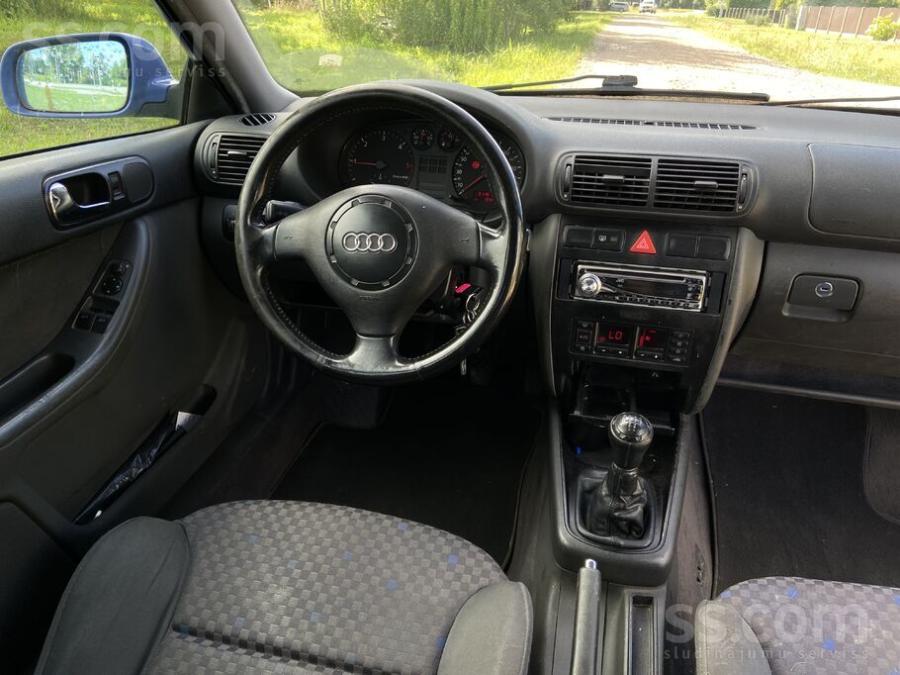 Blue Audi A3 1999 in Jelgava, with an engine capacity of 1.90 L and mileage of 0 thousand km for 900 €, photo 12 on AUTOMOTO.COM.LV