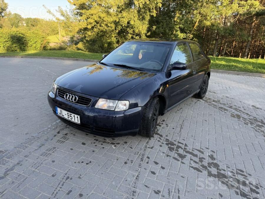 Blue Audi A3 1999 in Saldus, with an engine capacity of 1.60 L and mileage of 272 thousand km for 800 €, photo 1 on AUTOMOTO.COM.LV