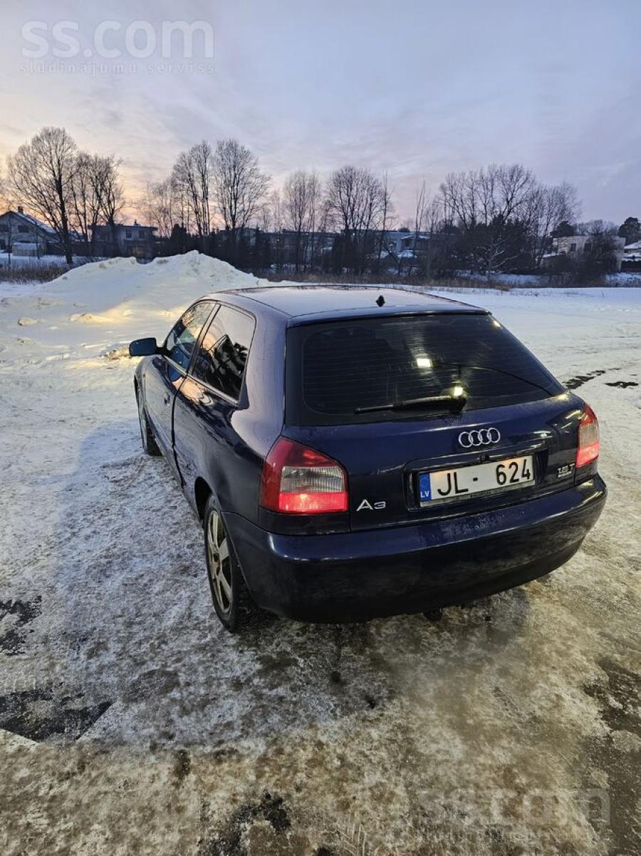 Blue Audi A3 2000 in Riga, with an engine capacity of 1.80 L and mileage of 330 thousand km for 2700 €, photo 4 on AUTOMOTO.COM.LV