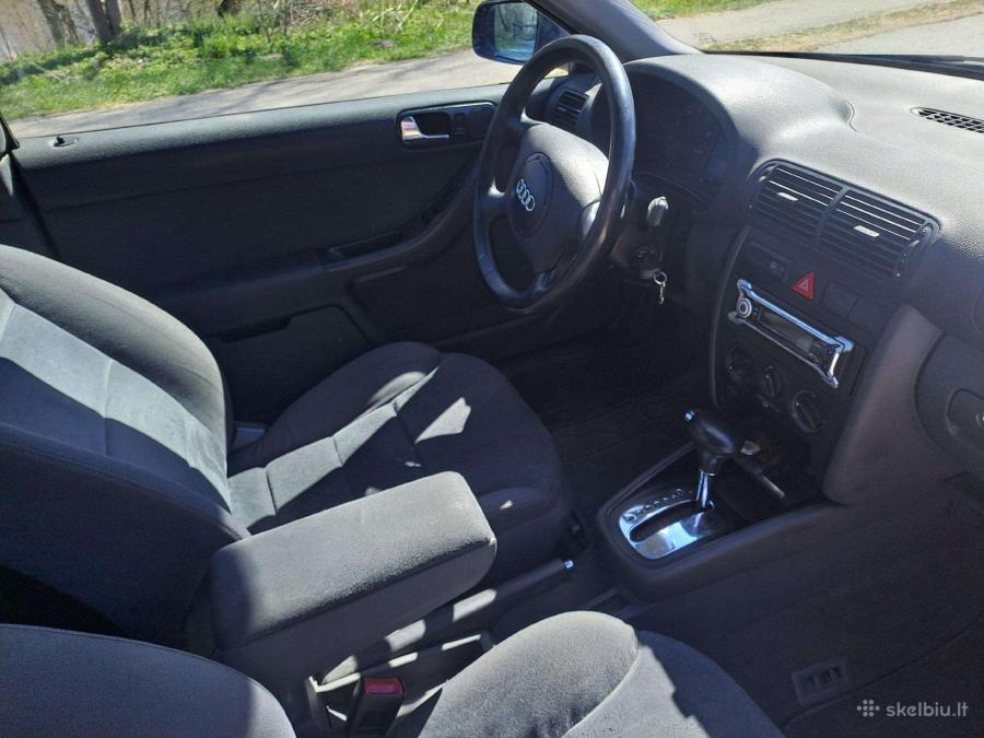 Blue Audi A3 2000 in Klaipeda, with an engine capacity of 1.80 L and mileage of 270 thousand km for 9 €, photo 15 on AUTOMOTO.COM.LV