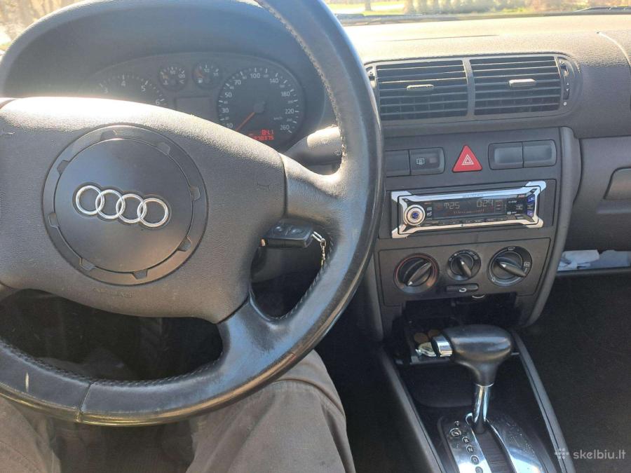 Blue Audi A3 2000 in Klaipeda, with an engine capacity of 1.80 L and mileage of 270 thousand km for 9 €, photo 23 on AUTOMOTO.COM.LV