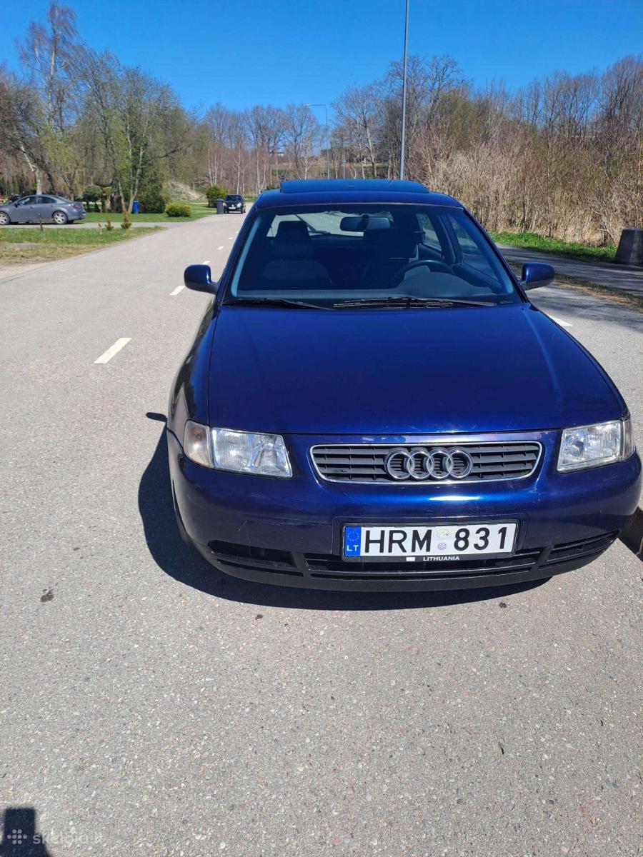 Blue Audi A3 2000 in Klaipeda, with an engine capacity of 1.80 L and mileage of 270 thousand km for 975 €, photo 4 on AUTOMOTO.COM.LV
