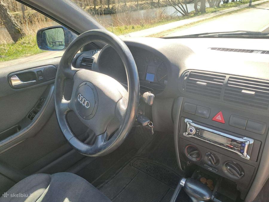 Blue Audi A3 2000 in Klaipeda, with an engine capacity of 1.80 L and mileage of 270 thousand km for 975 €, photo 20 on AUTOMOTO.COM.LV