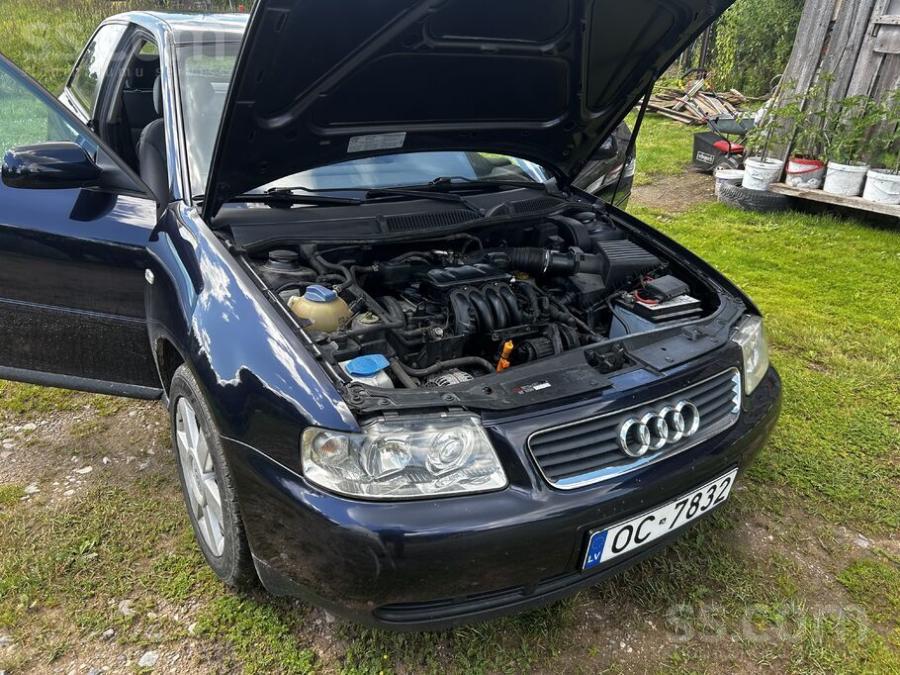 Blue Audi A3 2002 in Gulbene, with an engine capacity of 1.60 L and mileage of 347 thousand km for 1600 €, photo 12 on AUTOMOTO.COM.LV