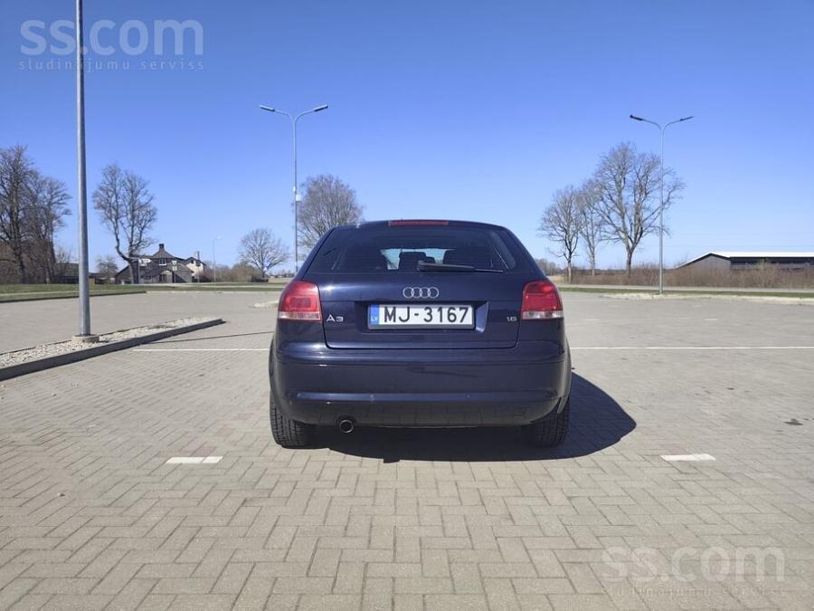 Blue Audi A3 2004 in Cesis, with an engine capacity of 1.60 L and mileage of 230 thousand km for 1700 €, photo 6 on AUTOMOTO.COM.LV