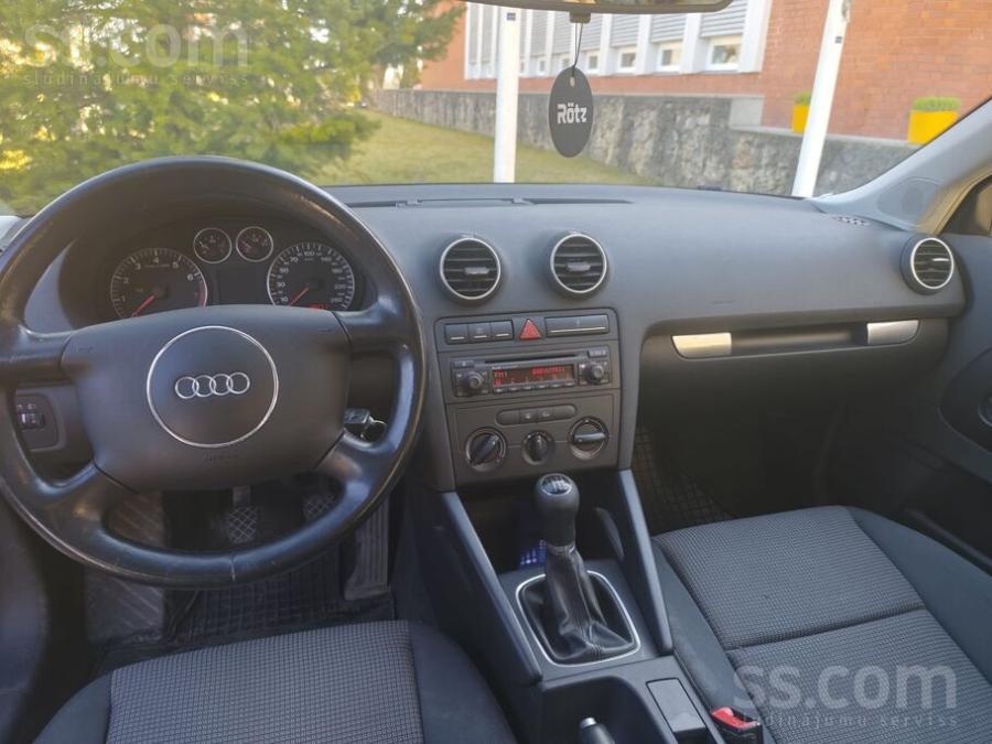 Blue Audi A3 2004 in Cesis, with an engine capacity of 1.60 L and mileage of 230 thousand km for 1700 €, photo 8 on AUTOMOTO.COM.LV