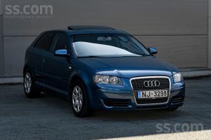 Blue Audi A3 2008 in Riga, with an engine capacity of 1.90 L and mileage of 0 thousand km for 3993 €, photo 3 on AUTOMOTO.COM.LV