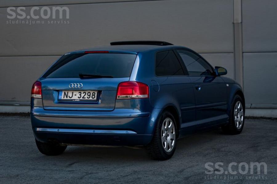 Blue Audi A3 2008 in Riga, with an engine capacity of 1.90 L and mileage of 0 thousand km for 3993 €, photo 4 on AUTOMOTO.COM.LV