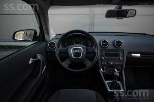 Blue Audi A3 2008 in Riga, with an engine capacity of 1.90 L and mileage of 0 thousand km for 3993 €, photo 15 on AUTOMOTO.COM.LV
