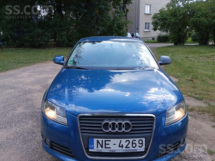 Zils Audi A3 2008 Daugavpils, ar dzinēja tilpumu 2.00 L un nobraukumu 270 tūkst. km par 2600 €, foto 1 vietnē AUTOMOTO.COM.LV