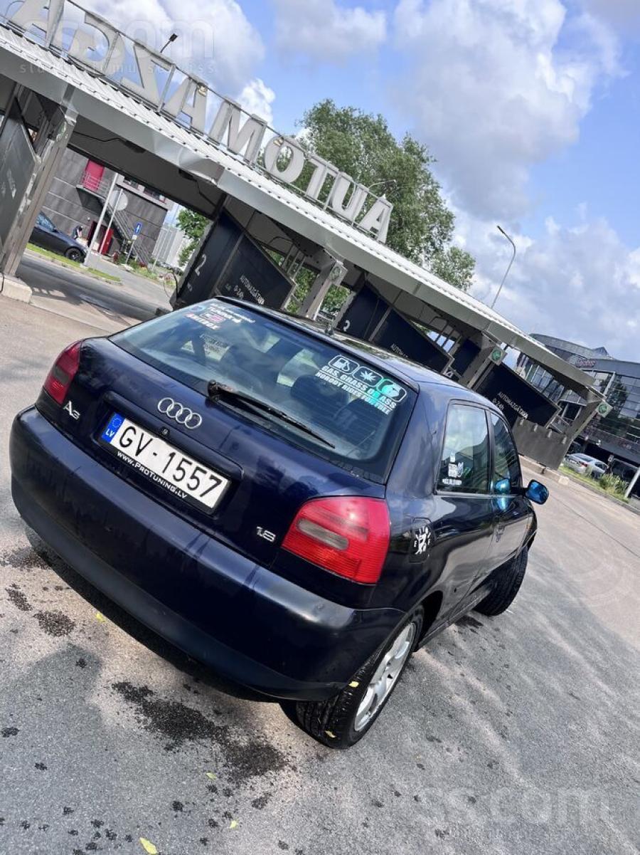 Zils Audi A3 1997 Rīga, ar dzinēja tilpumu 1.80 L un nobraukumu 238 tūkst. km par 800 €, foto 3 vietnē AUTOMOTO.COM.LV