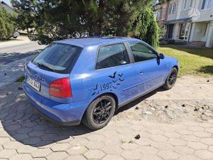 Blue Audi A3 1997 in Panevezys, with an engine capacity of 1.78 L and mileage of 285 thousand km for 1200 €, photo  on AUTOMOTO.COM.LV