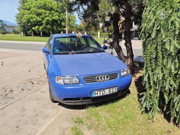 Blue Audi A3 1997 in Panevezys, with an engine capacity of 1.78 L and mileage of 285 thousand km for 1200 €, photo 4 on AUTOMOTO.COM.LV