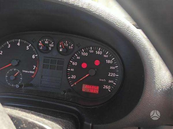 Blue Audi A3 1997 in Panevezys, with an engine capacity of 1.78 L and mileage of 285 thousand km for 1200 €, photo 8 on AUTOMOTO.COM.LV