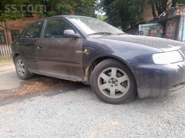 Audi A3 1997 in Riga on AUTOMOTO.COM.LV Blue Audi A3 1997 in Riga, with an engine capacity of 1.80 L and mileage of 335 thousand km for 350 €, photo 3 on AUTOMOTO.COM.LV