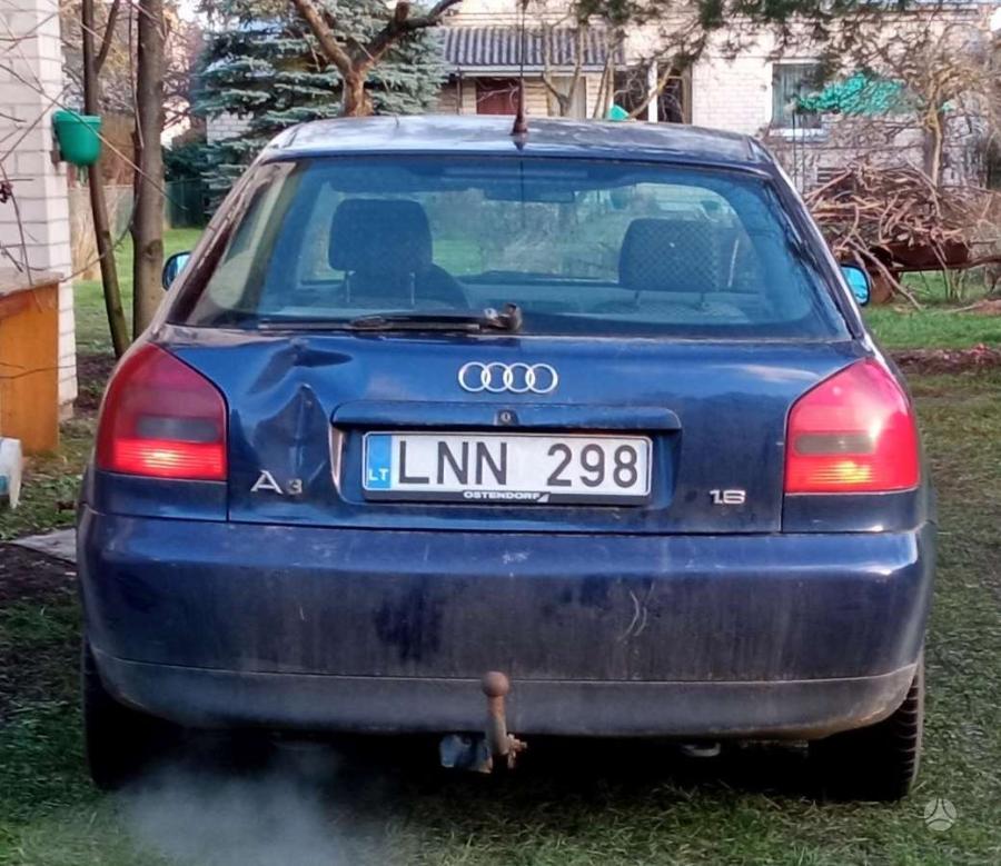 Zils Audi A3 1998 Panevēža, ar dzinēja tilpumu 1.60 L un nobraukumu 195 tūkst. km par 790 €, foto 7 vietnē AUTOMOTO.COM.LV
