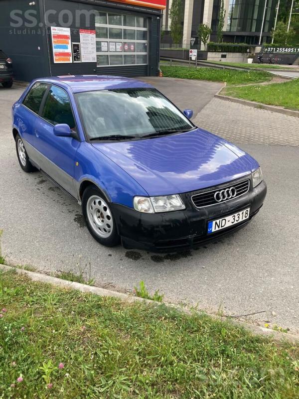 Blue Audi A3 1998 in Riga, with an engine capacity of 1.90 L and mileage of 355 thousand km for 900 €, photo 1 on AUTOMOTO.COM.LV