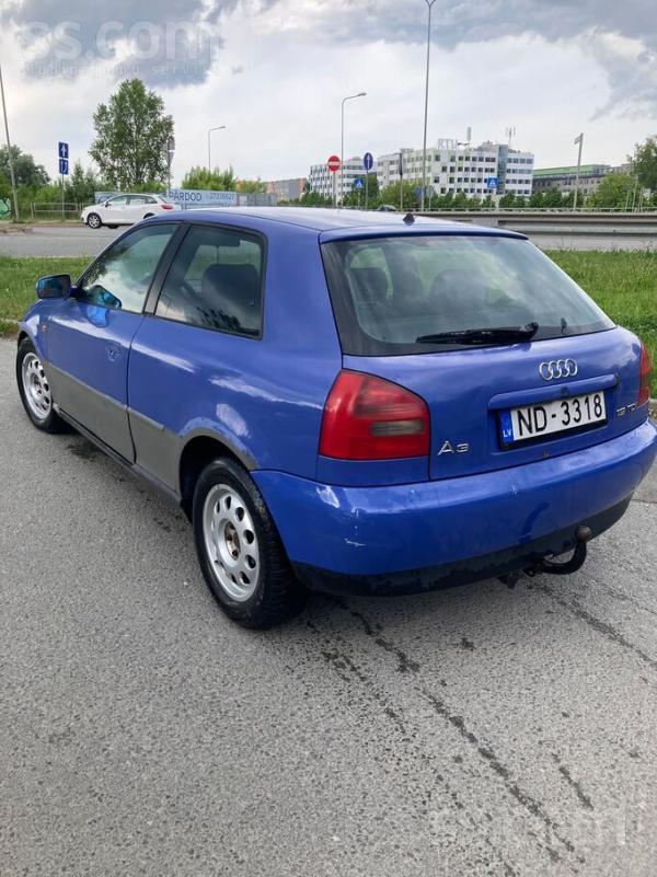 Blue Audi A3 1998 in Riga, with an engine capacity of 1.90 L and mileage of 355 thousand km for 900 €, photo 2 on AUTOMOTO.COM.LV