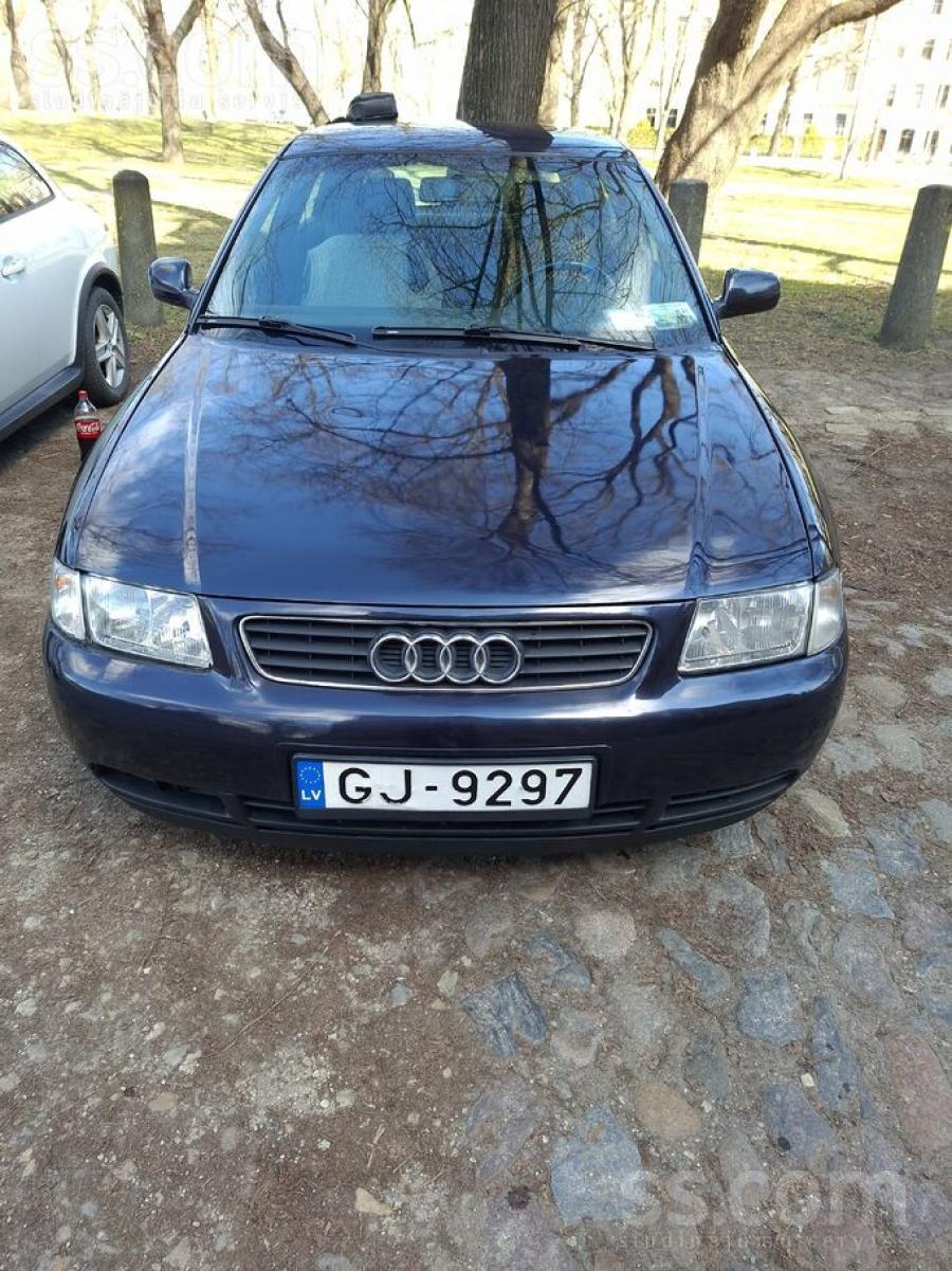 Blue Audi A3 1998 in Riga, with an engine capacity of 1.80 L and mileage of 259 thousand km for 850 €, photo 3 on AUTOMOTO.COM.LV