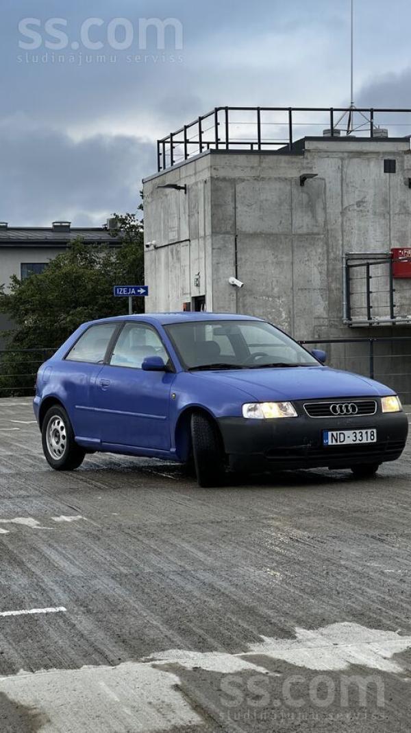 Blue Audi A3 1998 in Riga, with an engine capacity of 1.90 L and mileage of 355 thousand km for 1240 €, photo 2 on AUTOMOTO.COM.LV