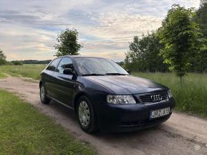 Blue Audi A3 1998 in Vilnius, with an engine capacity of 1.90 L and mileage of 377 thousand km for 900 €, photo  on AUTOMOTO.COM.LV