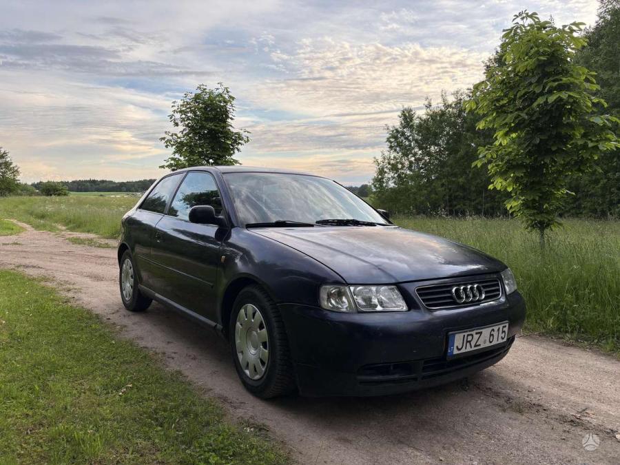 Blue Audi A3 1998 in Vilnius, with an engine capacity of 1.90 L and mileage of 377 thousand km for 900 €, photo 1 on AUTOMOTO.COM.LV