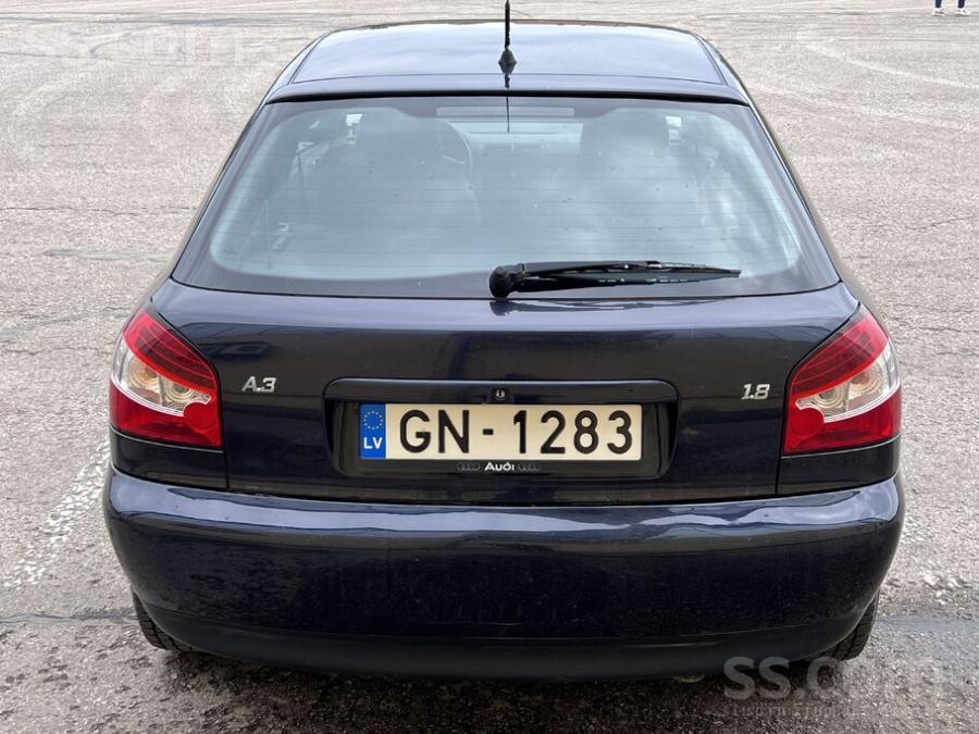 Blue Audi A3 1999 in Talsi, with an engine capacity of 1.80 L and mileage of 314 thousand km for 1490 €, photo 6 on AUTOMOTO.COM.LV