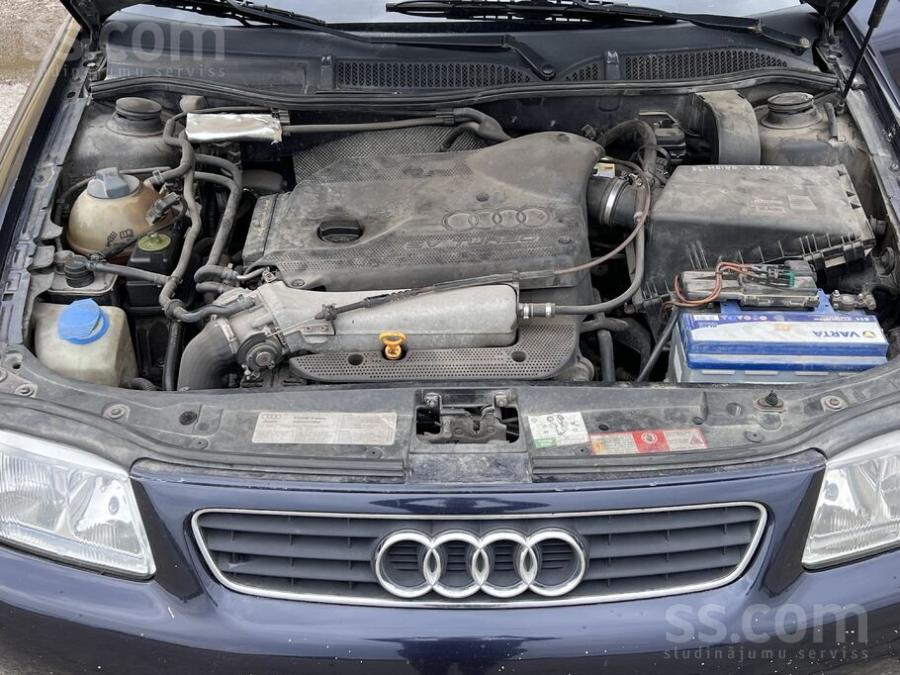 Blue Audi A3 1999 in Talsi, with an engine capacity of 1.80 L and mileage of 314 thousand km for 1490 €, photo 13 on AUTOMOTO.COM.LV