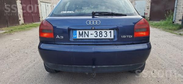 Blue Audi A3 1999 in Daugavpils, with an engine capacity of 1.90 L and mileage of 320 thousand km for 1350 €, photo 6 on AUTOMOTO.COM.LV