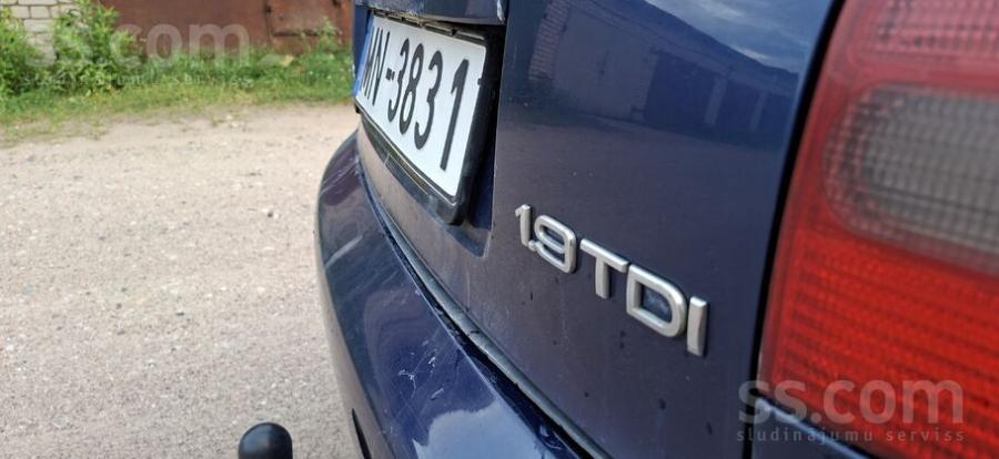 Blue Audi A3 1999 in Daugavpils, with an engine capacity of 1.90 L and mileage of 320 thousand km for 1350 €, photo 13 on AUTOMOTO.COM.LV