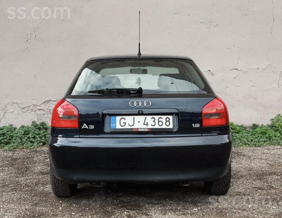 Blue Audi A3 1999 in Riga, with an engine capacity of 1.60 L and mileage of 212 thousand km for 890 €, photo 4 on AUTOMOTO.COM.LV