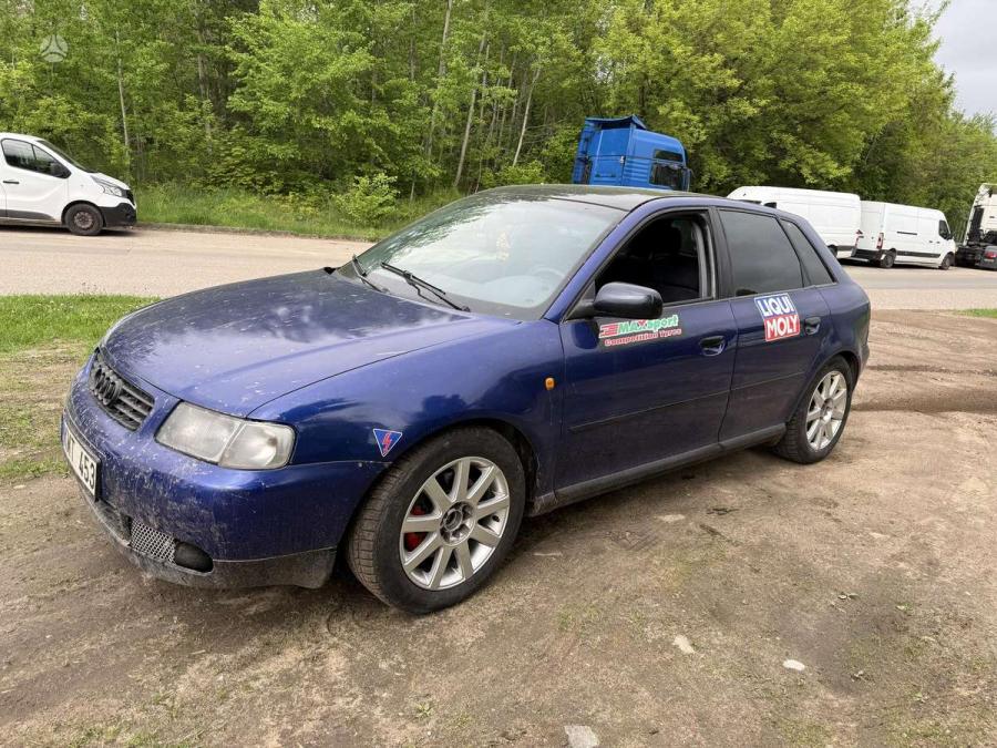 Blue Audi A3 2000 in Vilnius, with an engine capacity of 1.80 L and mileage of 250 thousand km for 2000 €, photo 1 on AUTOMOTO.COM.LV