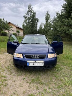 Blue Audi A3 2000 in Riga, with an engine capacity of 1.80 L and mileage of 213 thousand km for 1650 €, photo  on AUTOMOTO.COM.LV