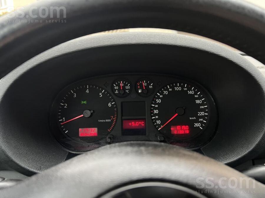 Blue Audi A3 2000 in Riga, with an engine capacity of 1.80 L and mileage of 213 thousand km for 1650 €, photo 16 on AUTOMOTO.COM.LV