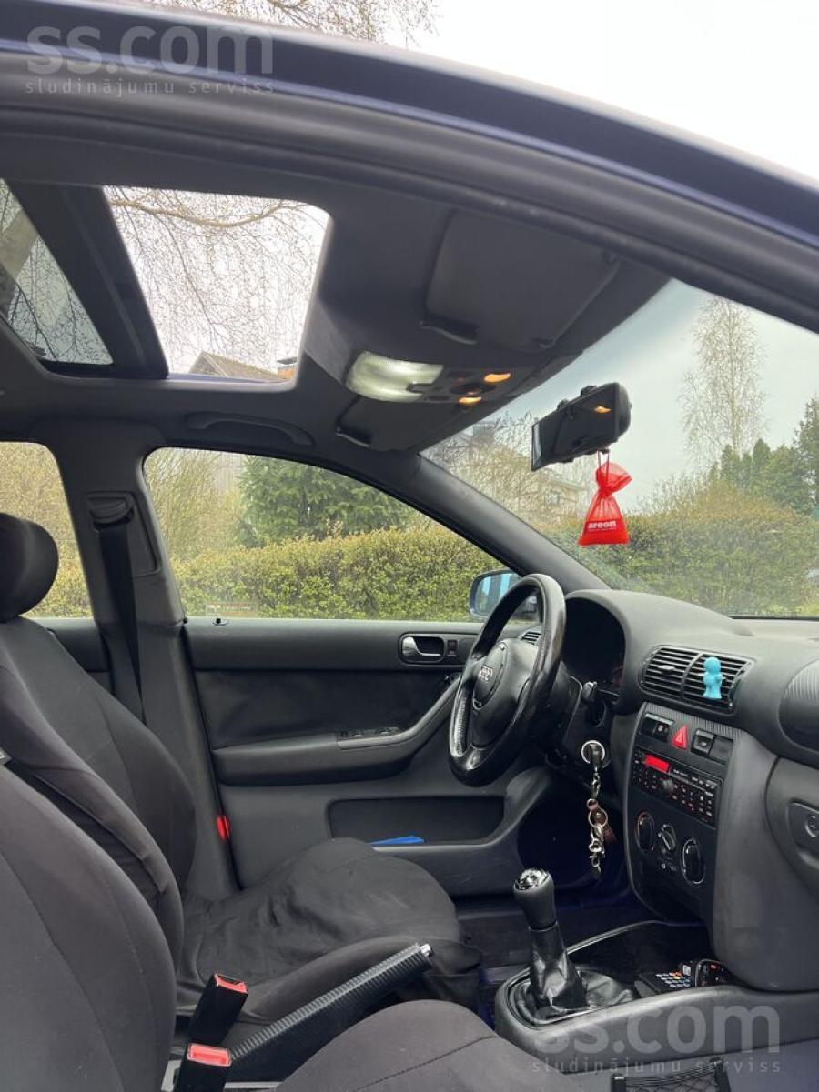 Blue Audi A3 2000 in Riga, with an engine capacity of 1.80 L and mileage of 213 thousand km for 1650 €, photo 17 on AUTOMOTO.COM.LV
