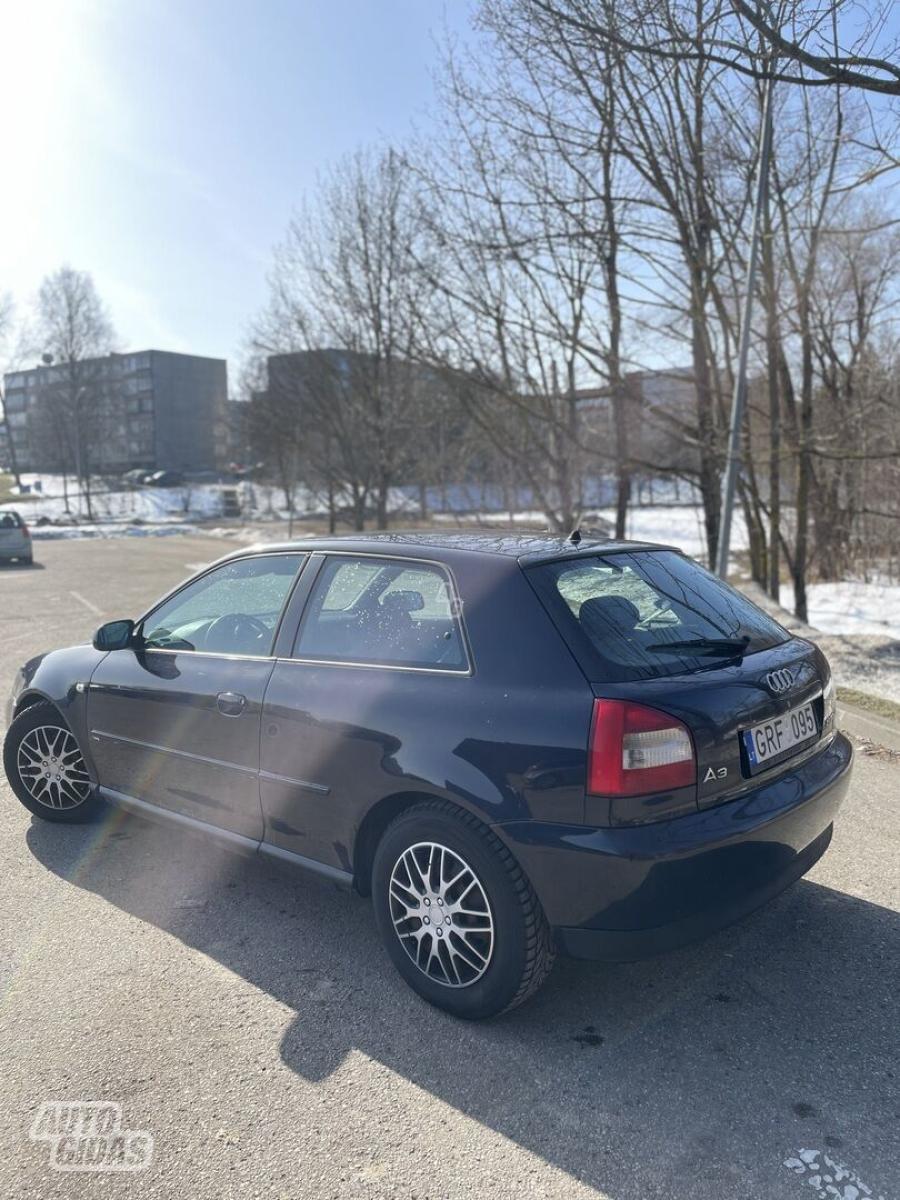 Blue Audi A3 2001 in Utena, with an engine capacity of 1.90 L and mileage of 267 thousand km for 1500 €, photo 5 on AUTOMOTO.COM.LV